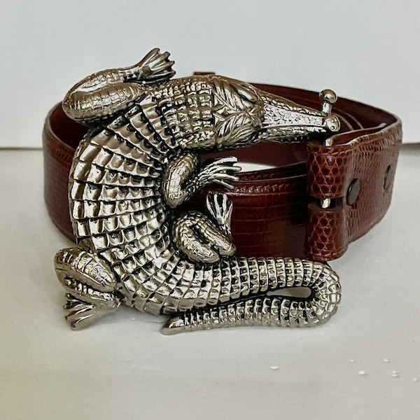 Kieselstein Cord Belt Buckle Equestrian Race Horses Heavy 925 Sterling ...