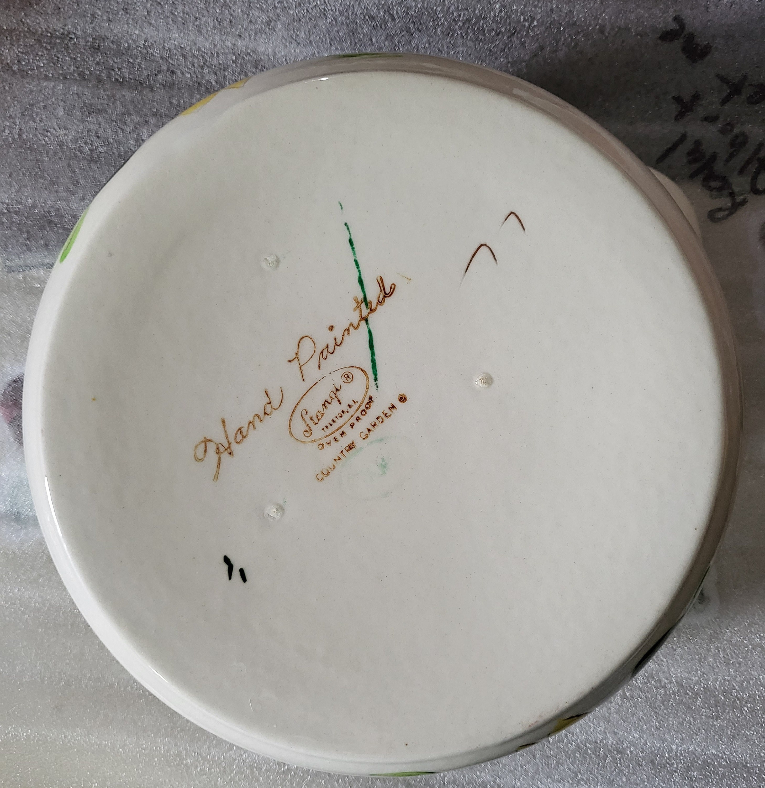 Stangl Pottery Round Vintage Casserole Dish - Country Garden - Vintage ...