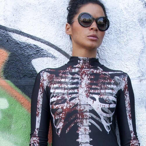 LADY MOTH Halloween Costume Full Body Skeleton Costume Adult - Etsy ...