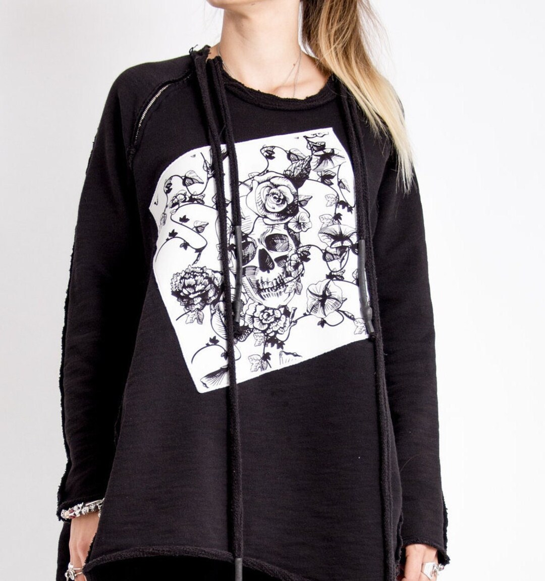 Cotton Tunic Top Plus Size Tunic Goth Clothing Black - Etsy