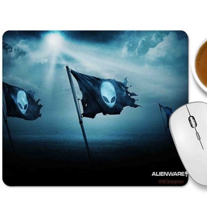 alienware mouse pad white