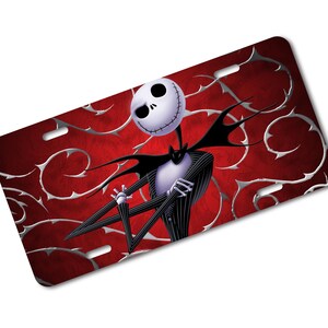 Jack Skellington License Plate Frame - Etsy