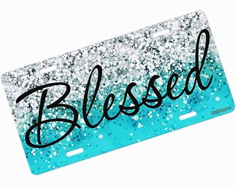 Blessed Custom License Plate Personalized License Custom - Etsy