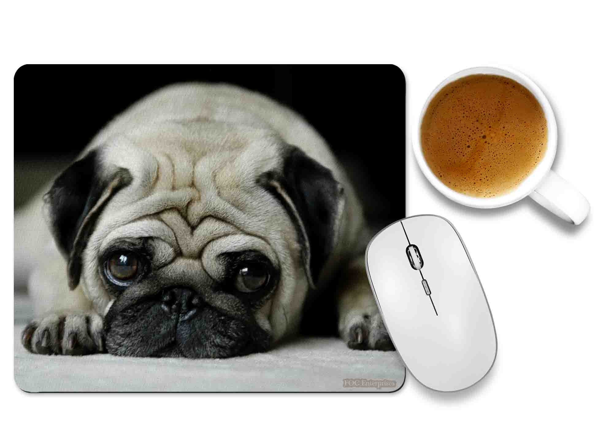 Pug Mug Dog Gaming Mousepad Custom Design Mouse Pad Non-slip - Etsy ...
