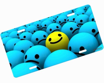 Smiley Face License Plate Frame - Etsy