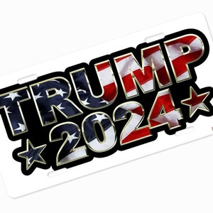 Trump 2024 License Plate Custom Design Novelty License Plate Front ...