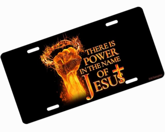 There is Power in the Name of Jesus Christian Cross Religious - Etsy