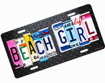 Car Girl License Plate Frame - Etsy