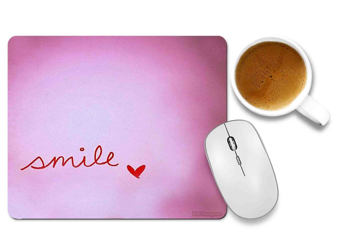 Smile Gaming Mousepad Custom Design Mouse Pad, Non-slip Rubber Base ...