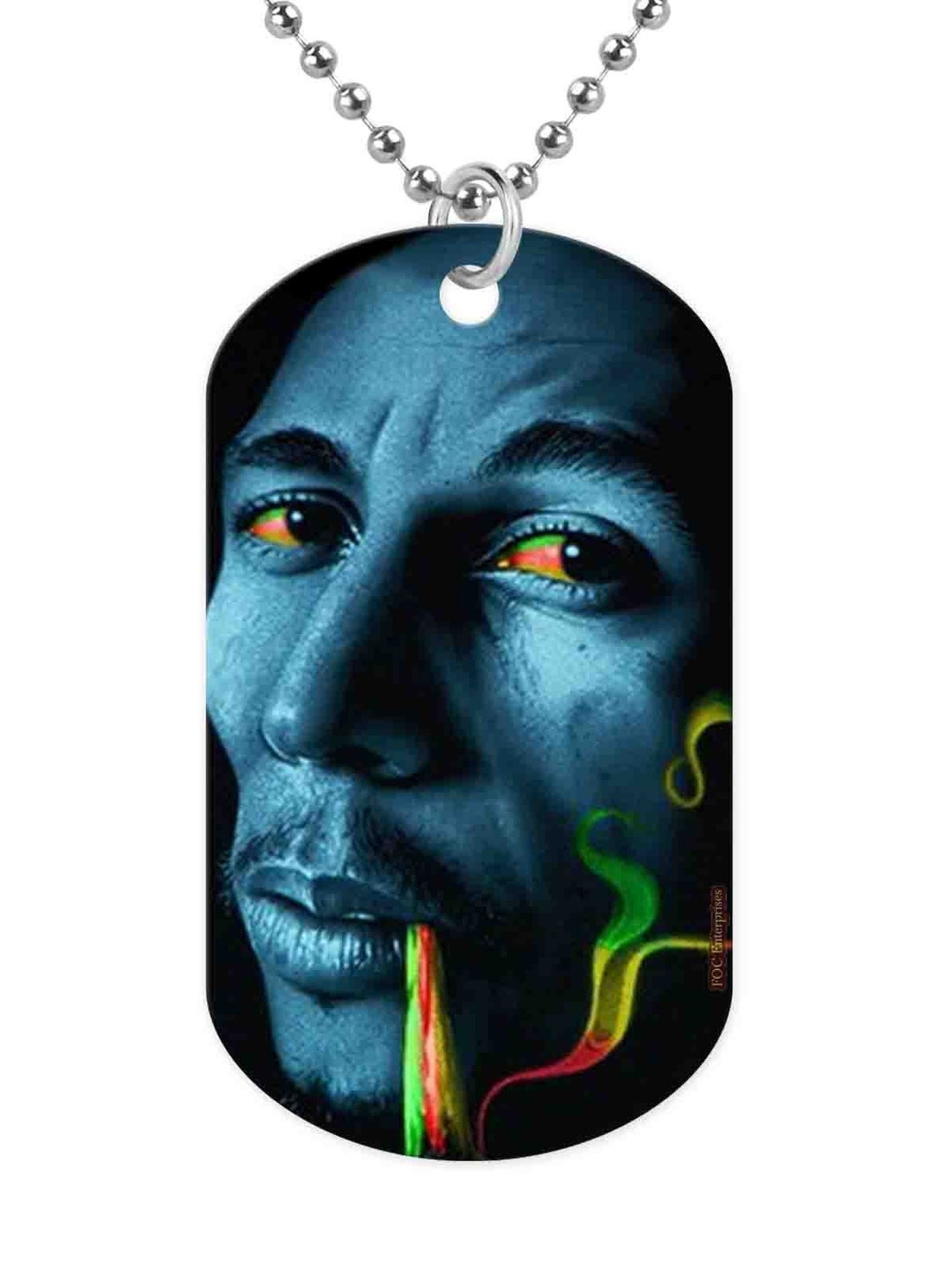 Jamaican Rasta-rastafarian Military ID Dog Tag Stylish Pendant Necklace ...