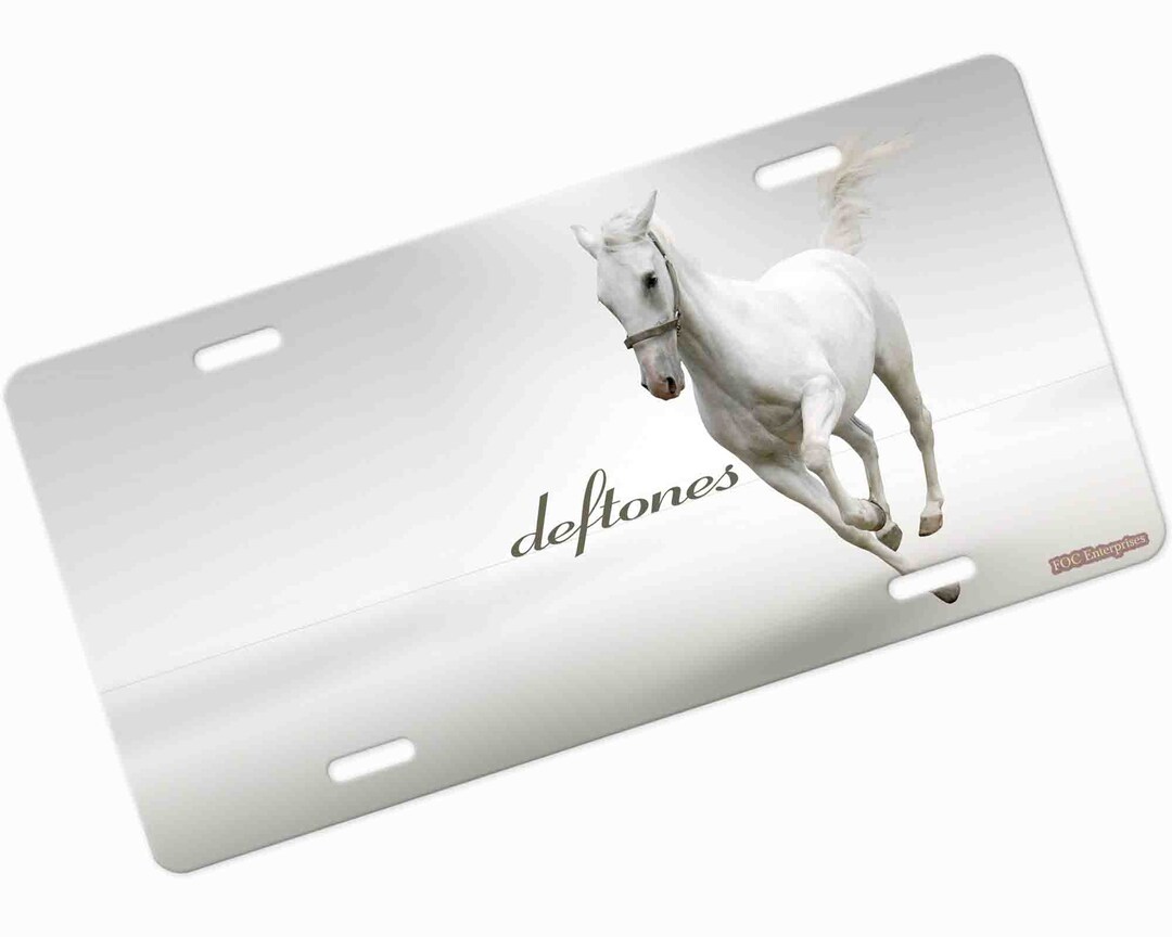 White Horse Running Horse Novelty Car License Plate Auto Car Tag ...