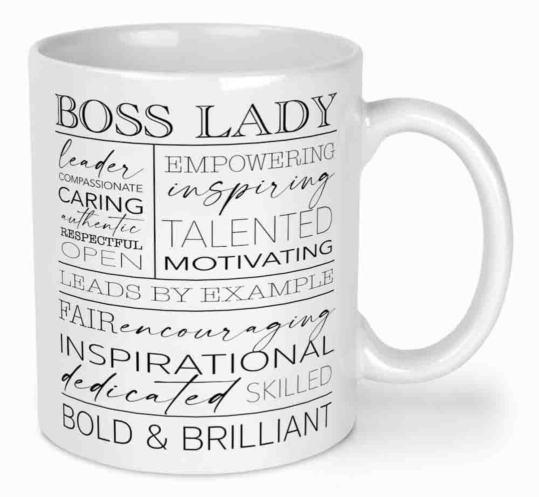 Boss Lady Female Boss Gift for Women Ceramic Coffee Mug - Etsy