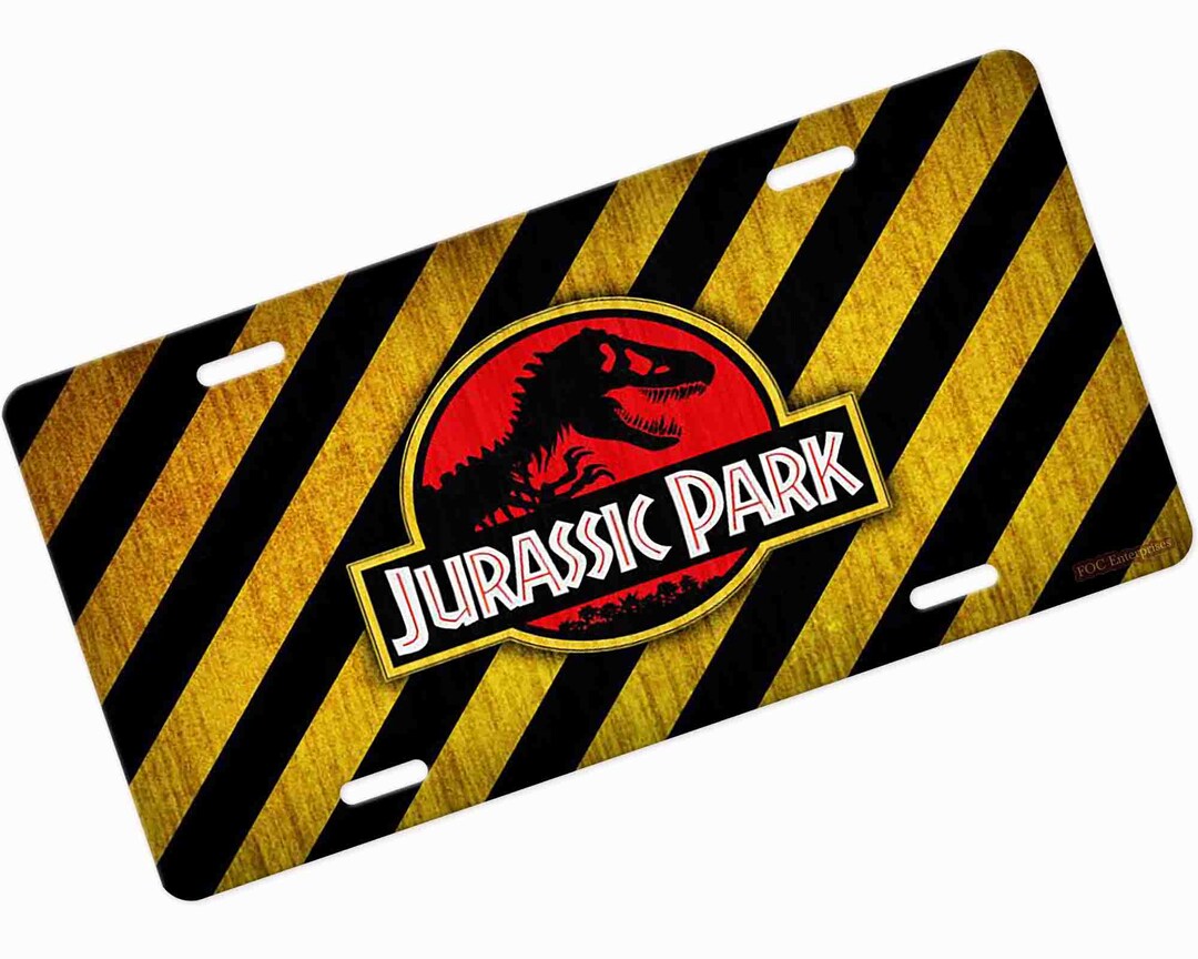 Dinosaur T-rex Wildlife Park Novelty License Plate Cover Auto Car Tag ...