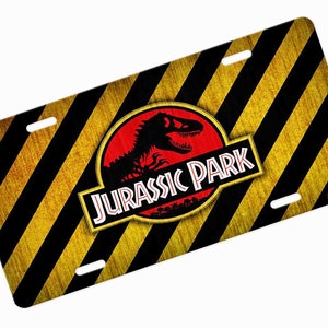Dinosaur T-rex Wildlife Park Novelty License Plate Cover Auto Car Tag ...