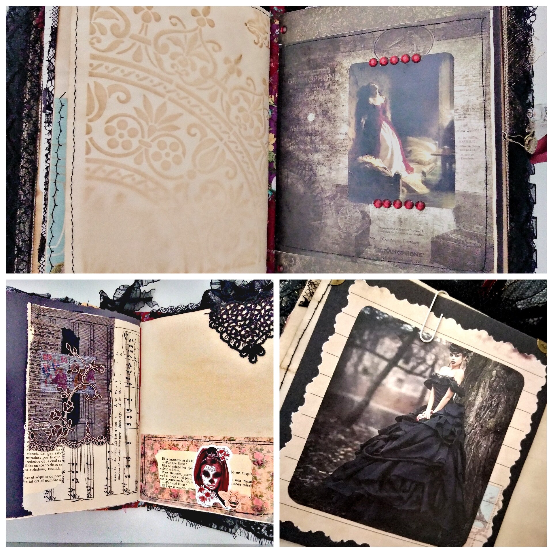 Red Gothic Princess Diary - Etsy
