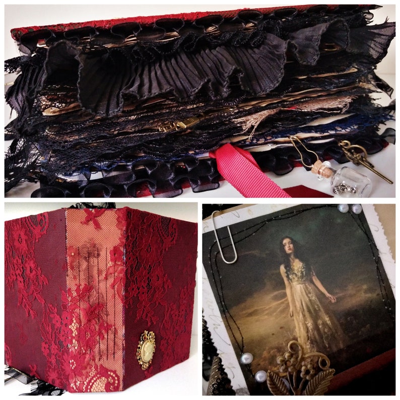 Red Gothic Princess Diary - Etsy