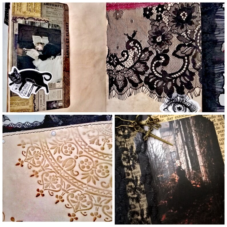 Red Gothic Princess Diary - Etsy