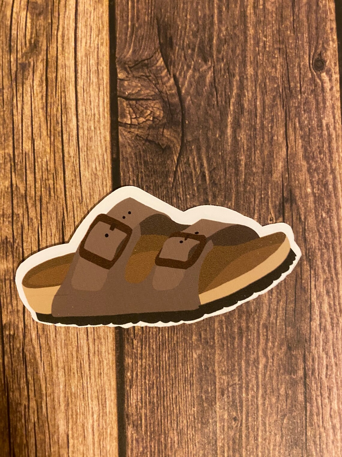 Brown Birkenstock Sticker Water Resistant and Dishwasher Safe - Etsy