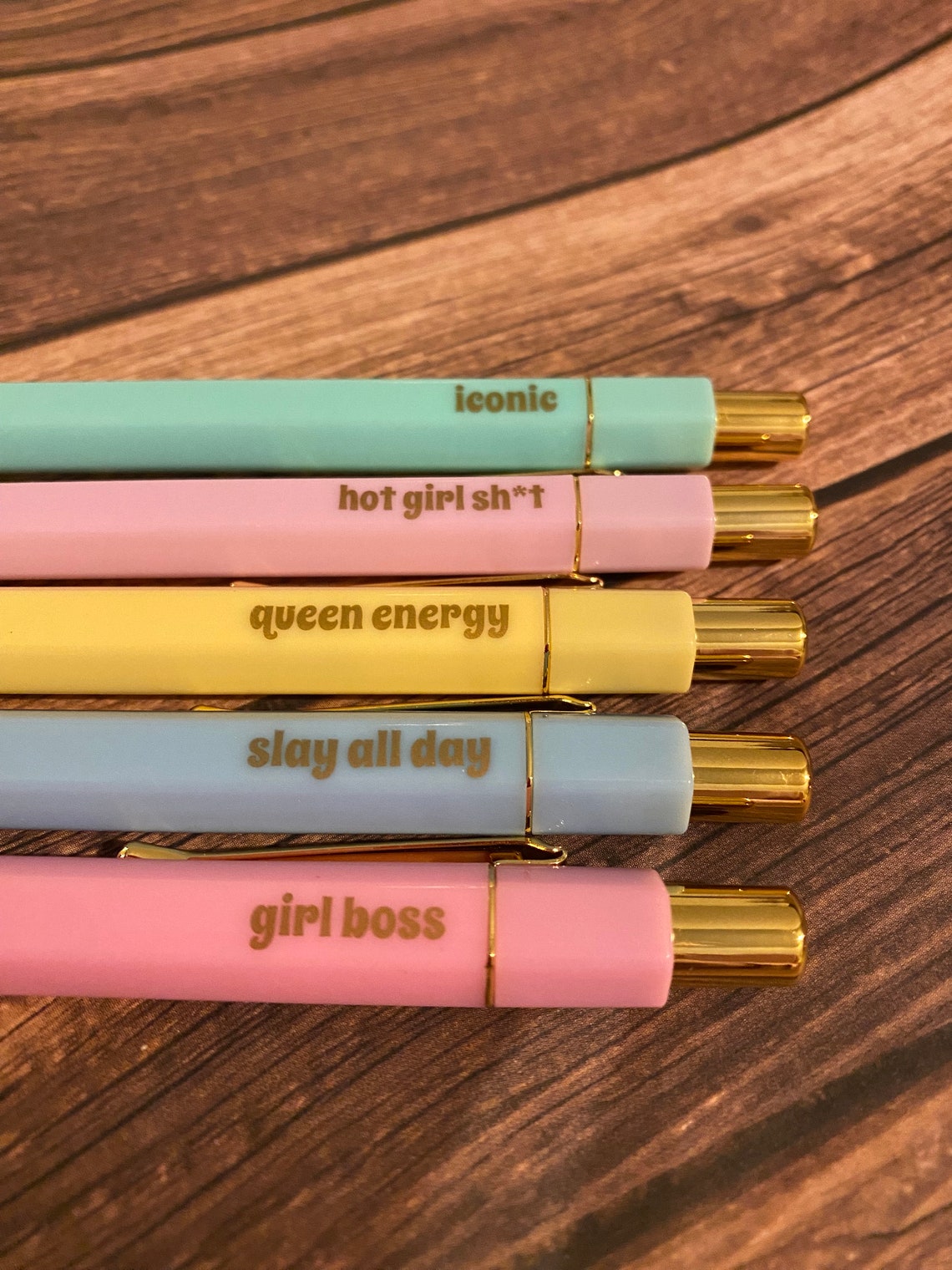 It Girl Pen Set, Hot Girl Pastel Funny Pen Set, Girl Boss Pen, Iconic ...