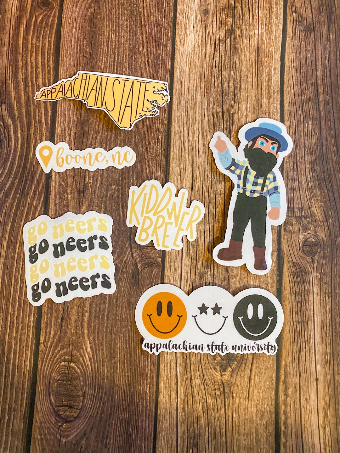 Appalachian State Sticker Pack App State Stickers Boone North Carolina ...