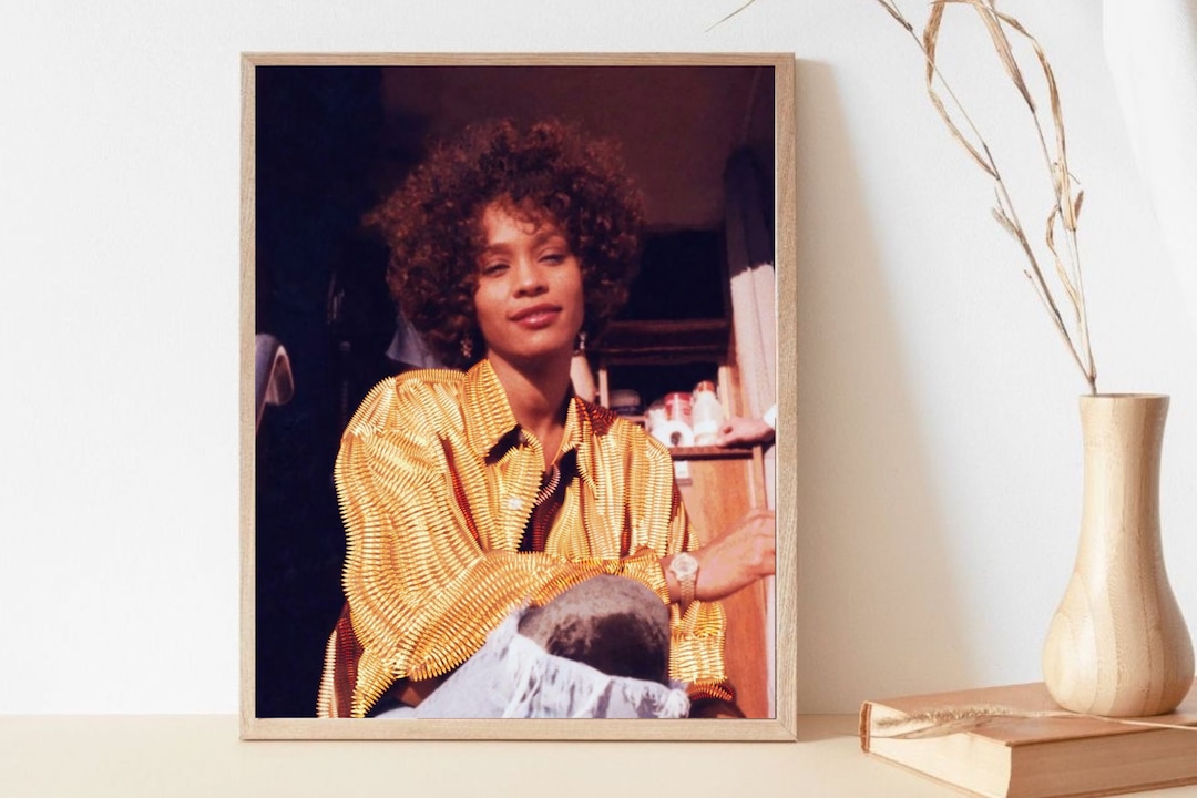 Whitney Houston Wall Art Whitney Digital Print Soul R&B Young Whitney ...