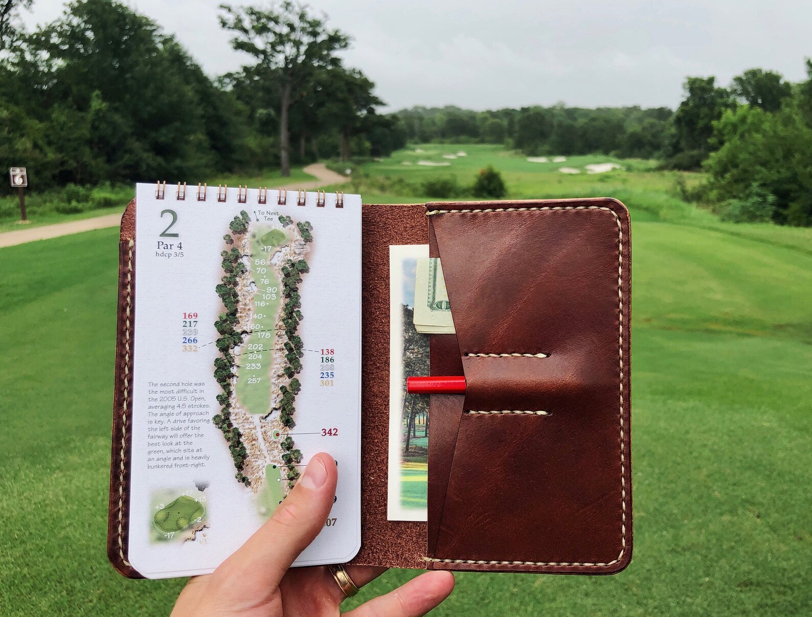 Personalized Golf Scorecard/yardage Book Holder Made From - Etsy