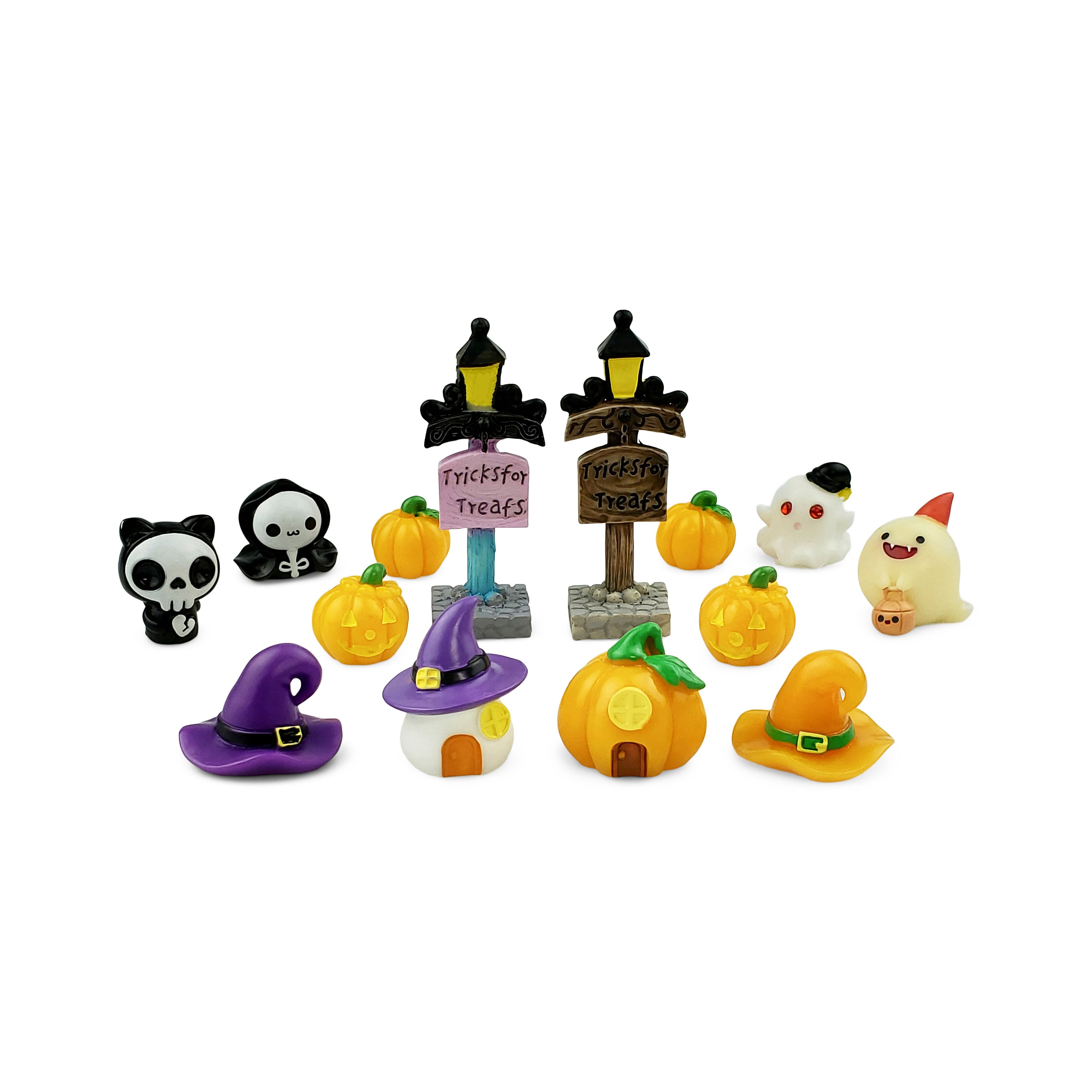 Halloween Figurine Set 14pc Halloween Fairy Garden Small | Etsy