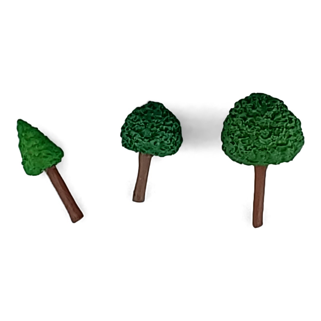 Fairy Garden Tiny Trees (3pc or 5pc) - 3 Sizes - Miniature Tree - Micro ...