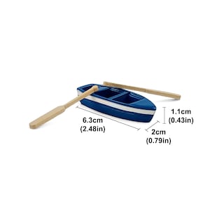 Miniature Rowboat Set (3pc) - Fairy Garden Decoration - Row Boat ...