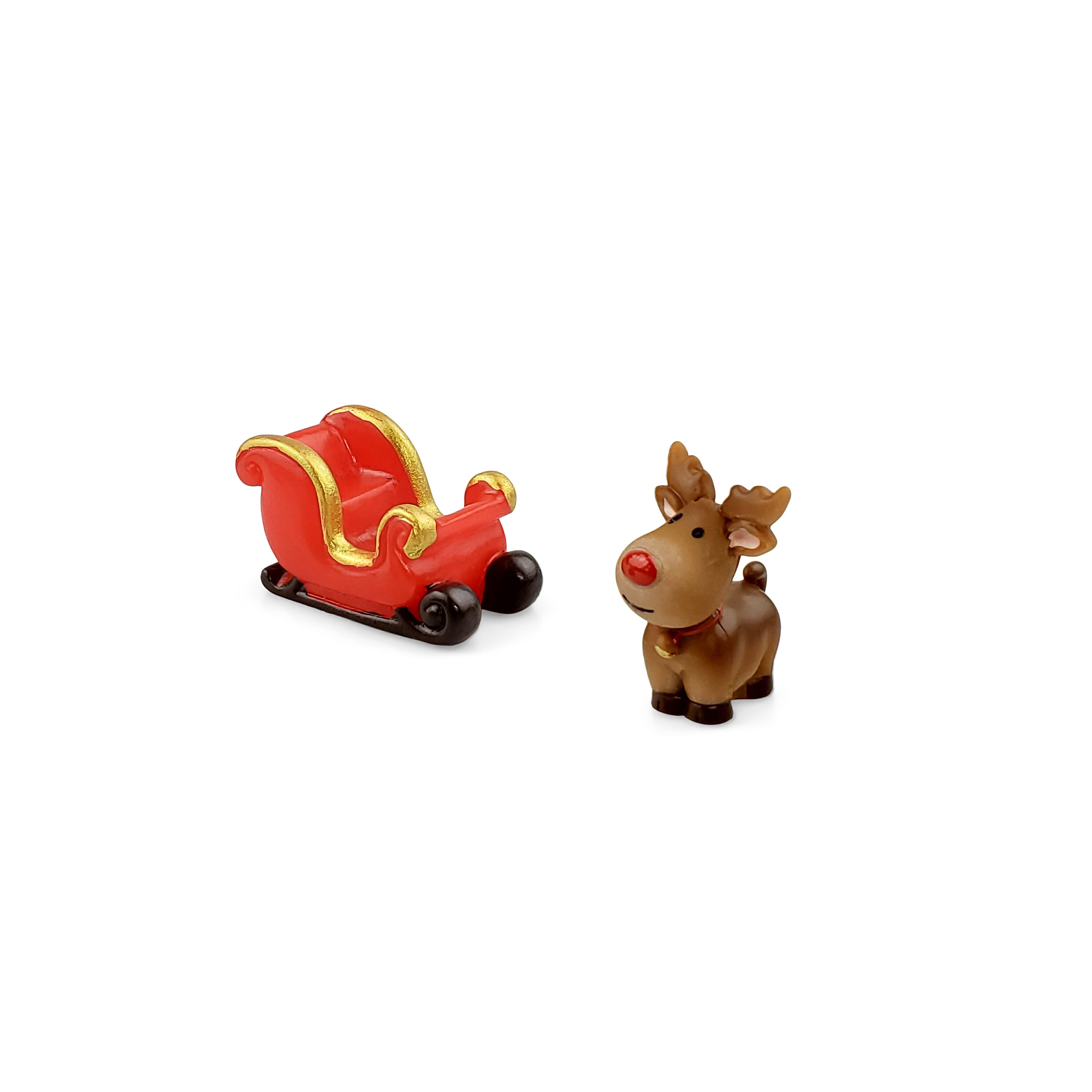 Miniature Christmas Sleigh Set 2pc Christmas Sleigh - Etsy