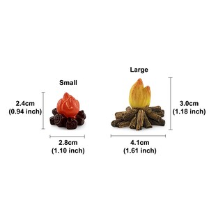 Miniature Campfire (1/5pc) - Fairy Garden Decoration - Campfire ...
