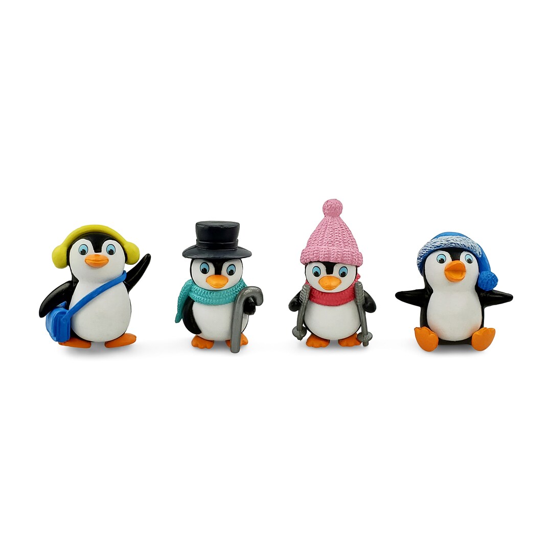 Miniature Christmas Penguins - Miniature Penguins - Christmas Figurine ...