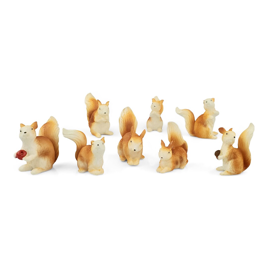 Fairy Garden Squirrel (1pc/5pc) 8 Varieties - Miniature Squirrel ...