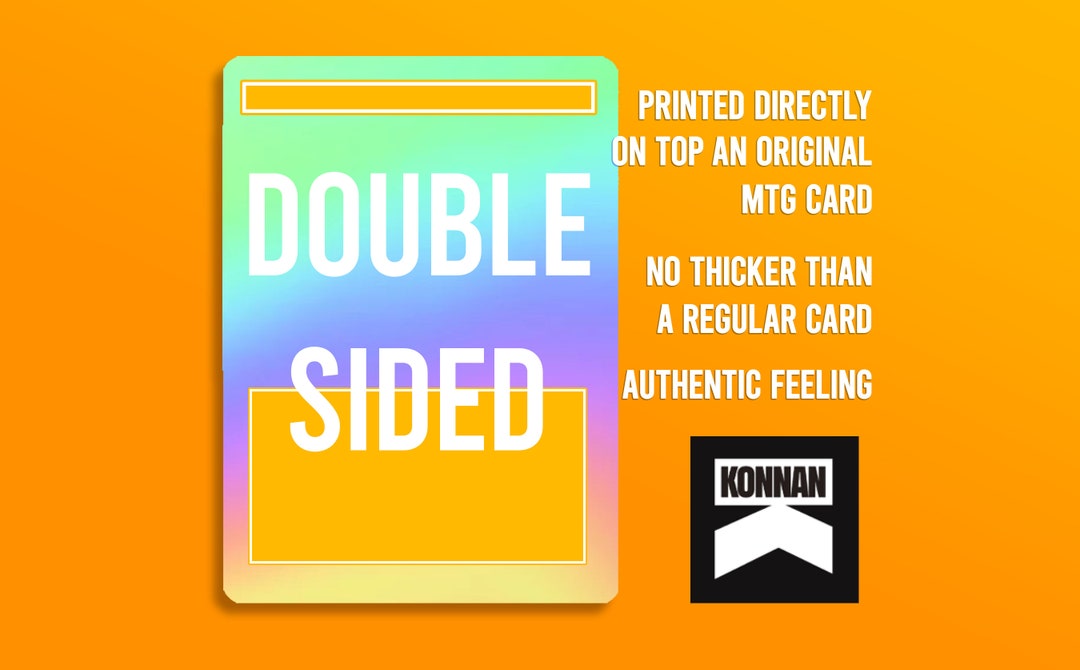 FOIL Double-sided Custom Cards High-quality for EDH, Gift, or Special ...