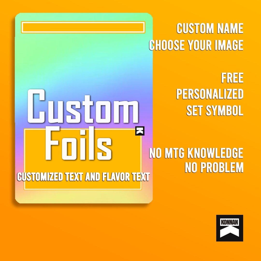 FOIL Magic: the Gathering Card Backed High Quality EDH or Special ...