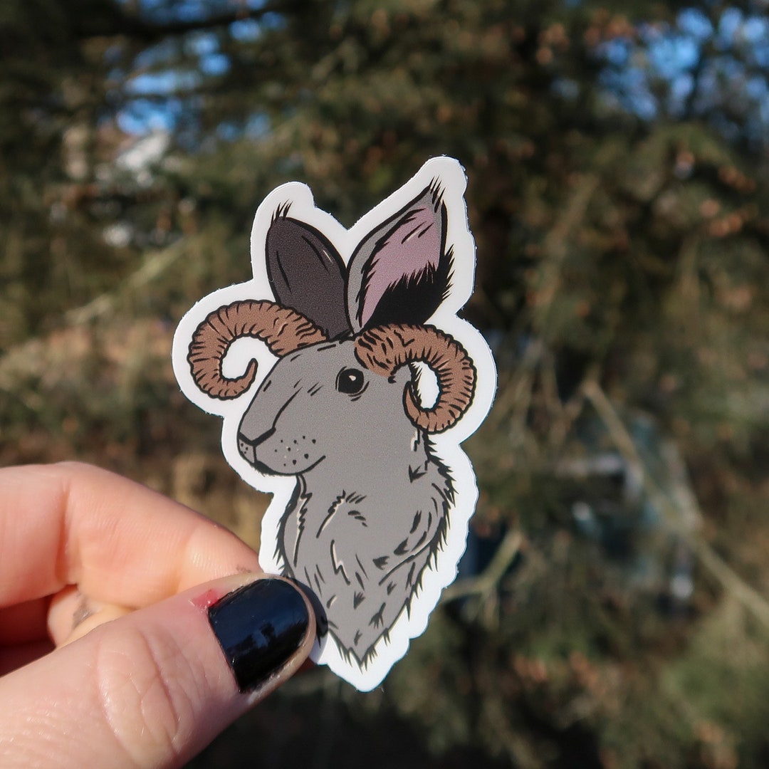 Jackalope Vinyl Sticker for Nature, Outdoor Lovers - Etsy
