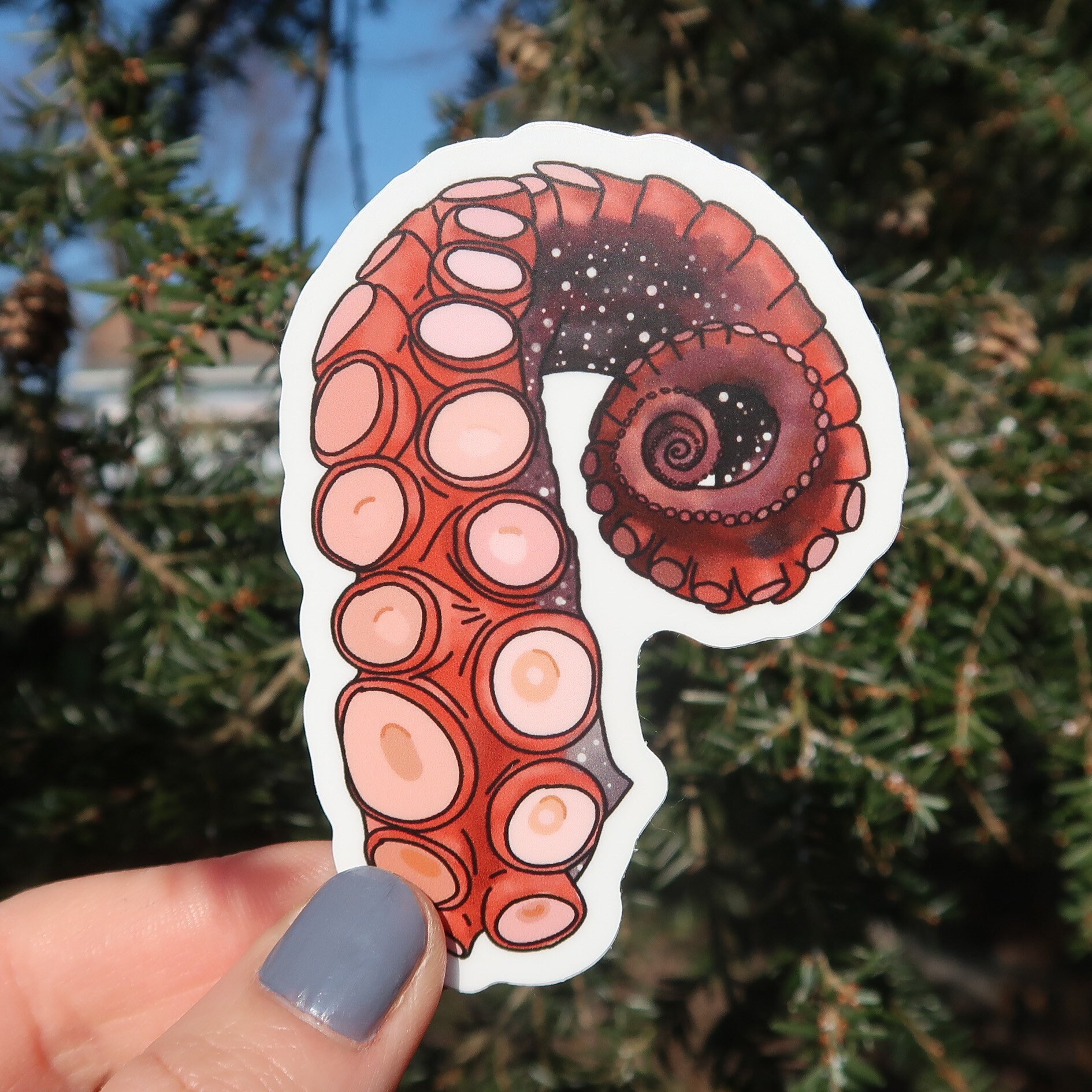 Octopus Tentacle Vinyl Sticker, Perfect for Any Beach and Ocean Lover ...