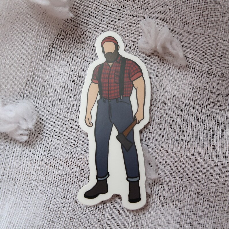 Lumberjack Vinyl Sticker Perfect for Any Outdoorsy Adventure - Etsy