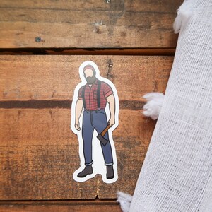 Lumberjack Vinyl Sticker Perfect for Any Outdoorsy Adventure Lover - Etsy