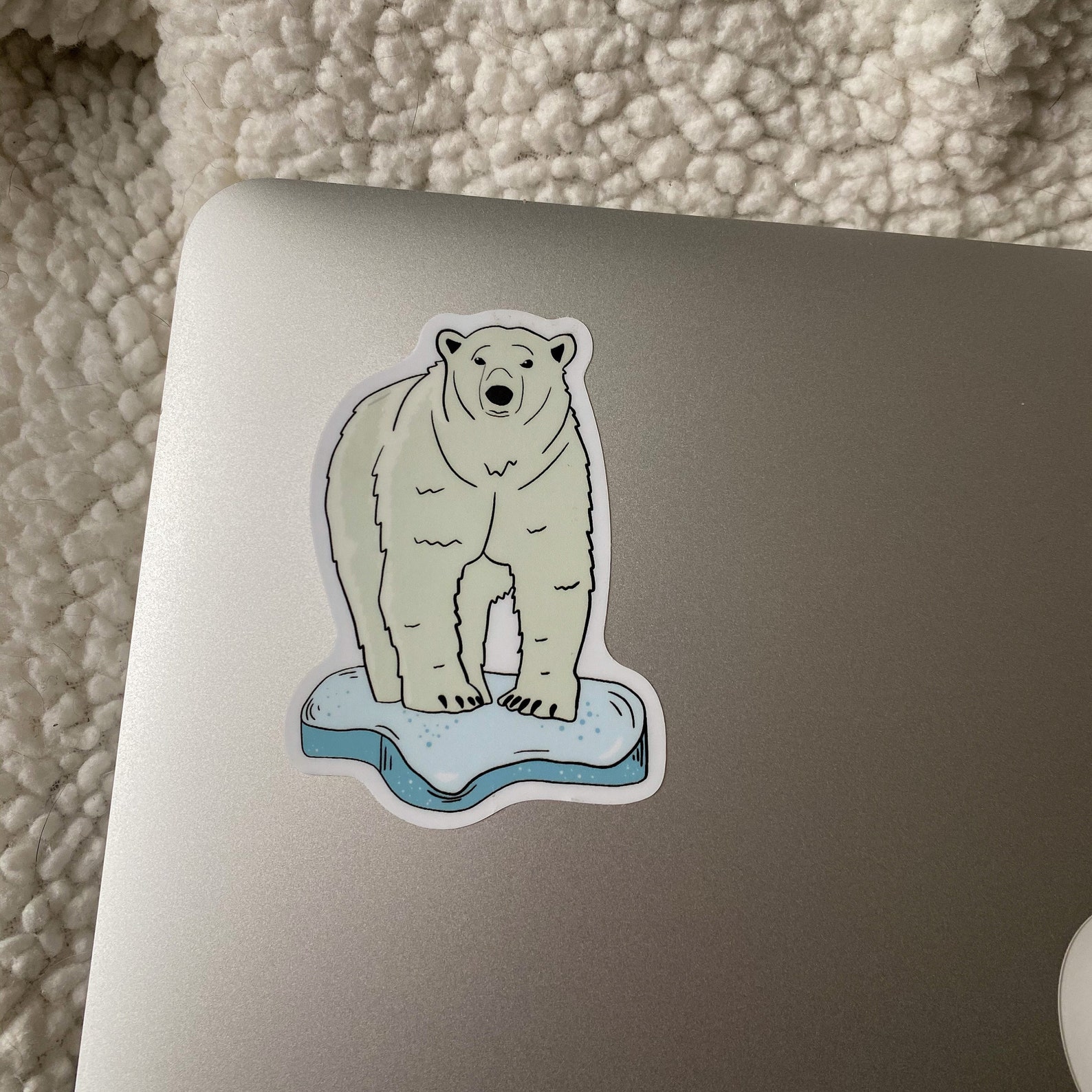 Polar Bear Animal Vinyl Sticker Featuring Arctic Polar Bear - Etsy