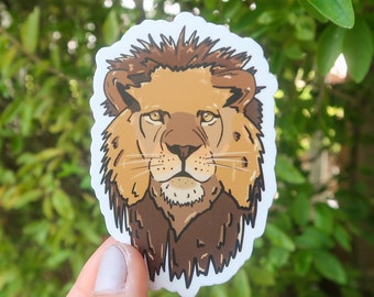 Lion Stickers One Inch Round Seals - Etsy