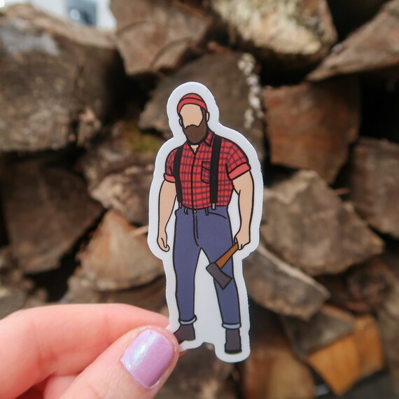 Lumberjack Vinyl Sticker Perfect for Any Outdoorsy Adventure - Etsy