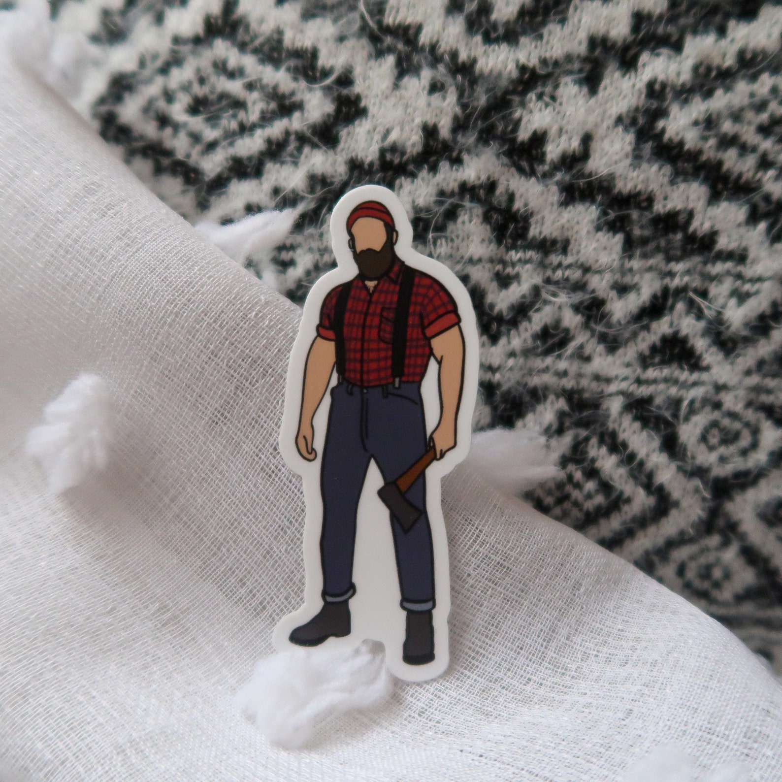 Lumberjack Vinyl Sticker Perfect for Any Outdoorsy Adventure - Etsy