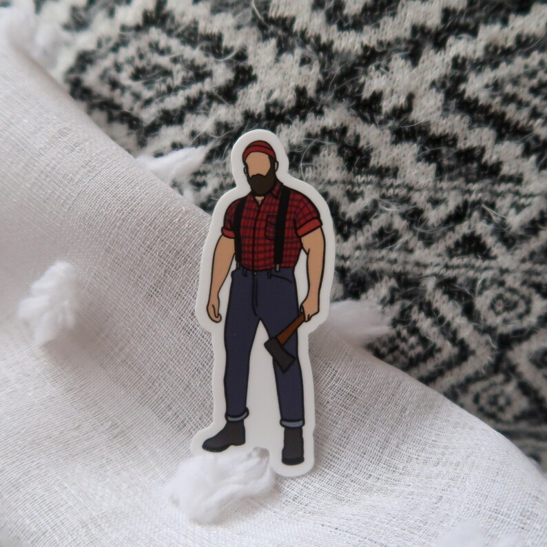 Lumberjack Vinyl Sticker Perfect for Any Outdoorsy Adventure - Etsy
