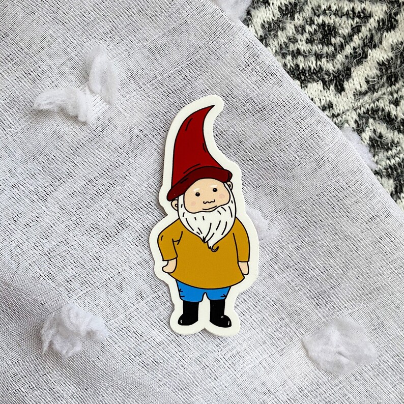 Gnome Vinyl Sticker Perfect for Any Nature or Garden Lover - Etsy
