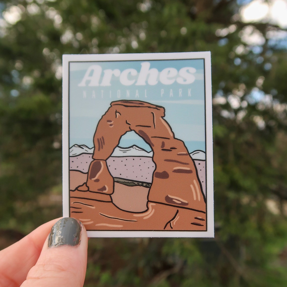 Arches National Park in Utah Vinyl Sticker. Perfect for Any Hiker ...