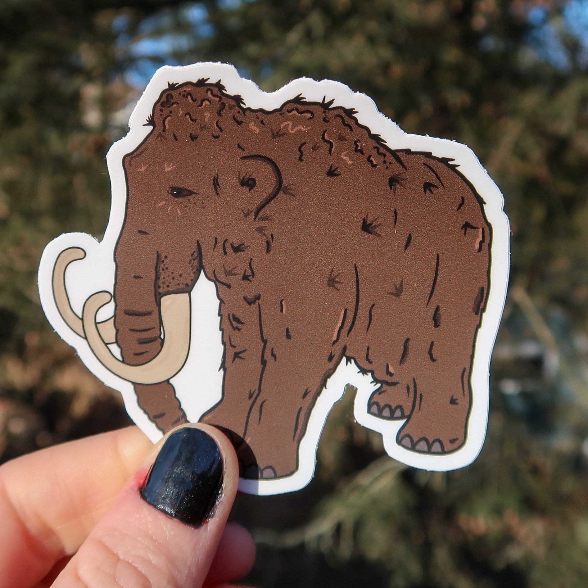 Woolly Mammoth Sticker. Perfect for Any Animal Lover, Outdoor ...