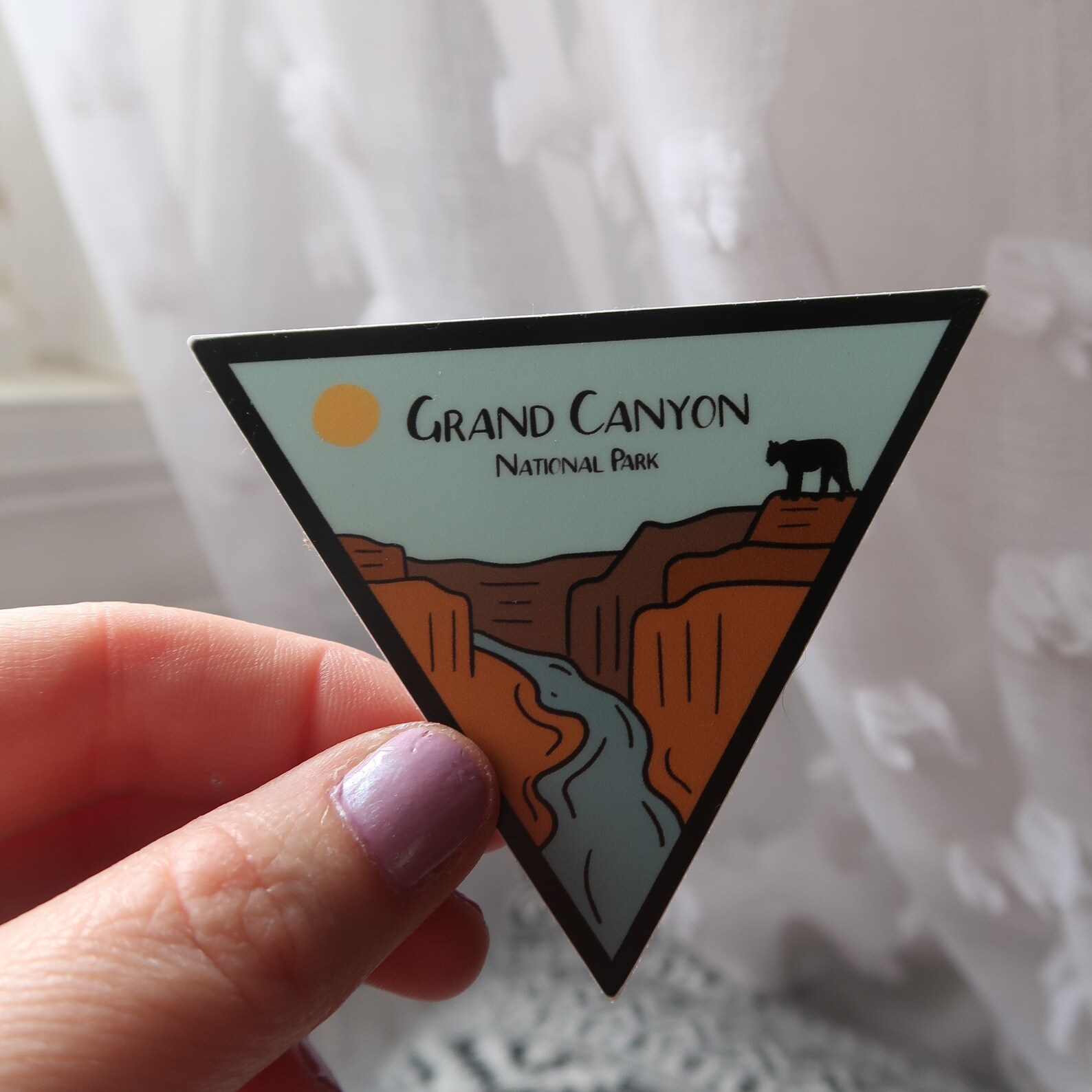 Grand Canyon National Park Vinyl Sticker With Cougar - Etsy