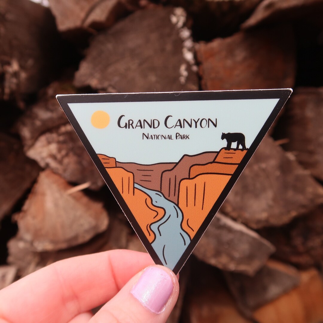 Grand Canyon National Park Vinyl Sticker With Cougar - Etsy