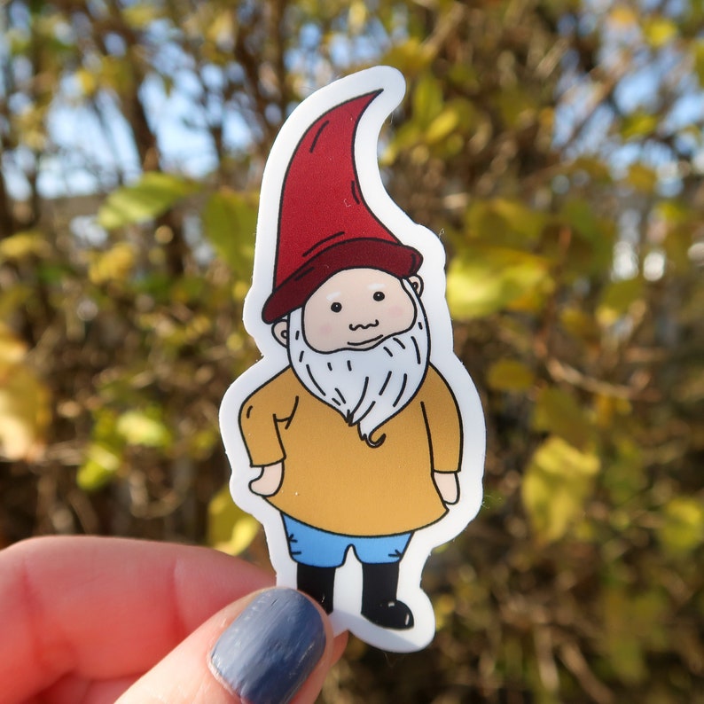 Gnome Vinyl Sticker Perfect for Any Nature or Garden Lover - Etsy